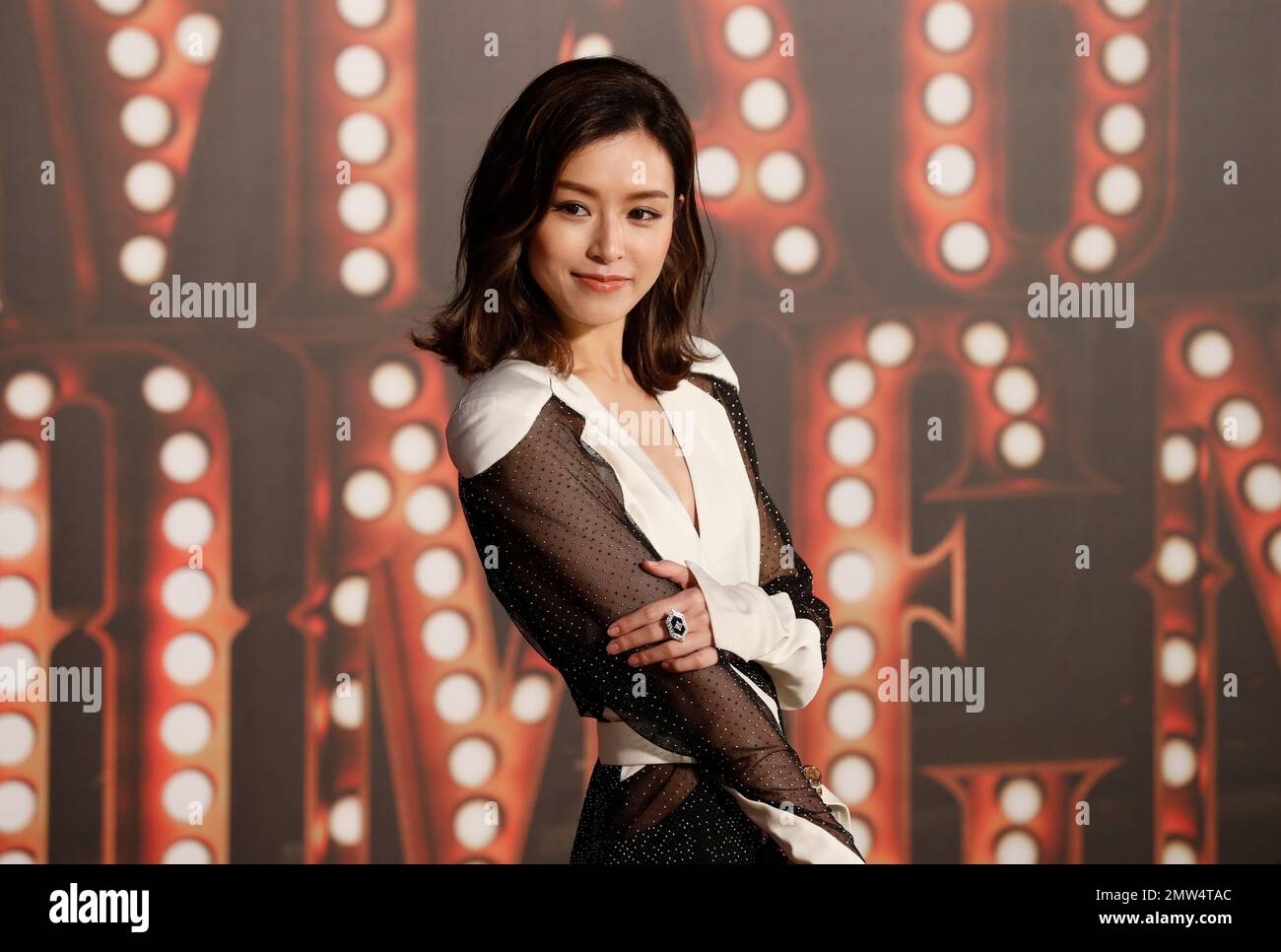 Hong Kong actress Janice Man poses on the red carpet of the Hong Kong ...