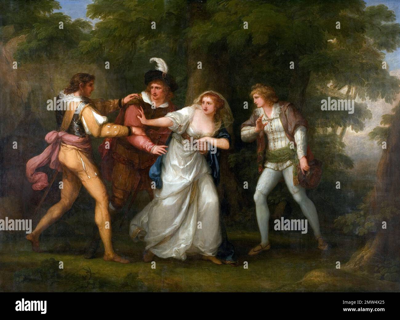 Two gentlemen of verona painting hi-res stock photography and images ...