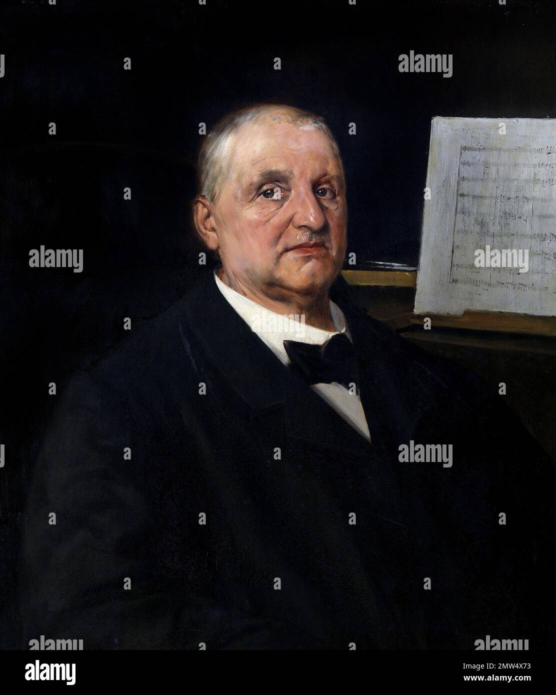 Anton Bruckner. Portrait of the Austrian composer, Josef Anton Bruckner ...