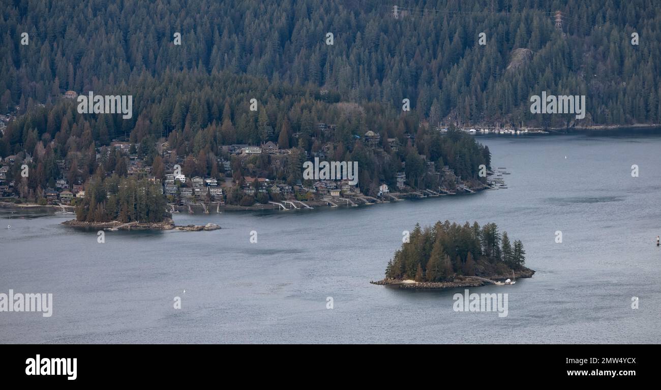 Aerial view indian arm in hi-res stock photography and images - Alamy