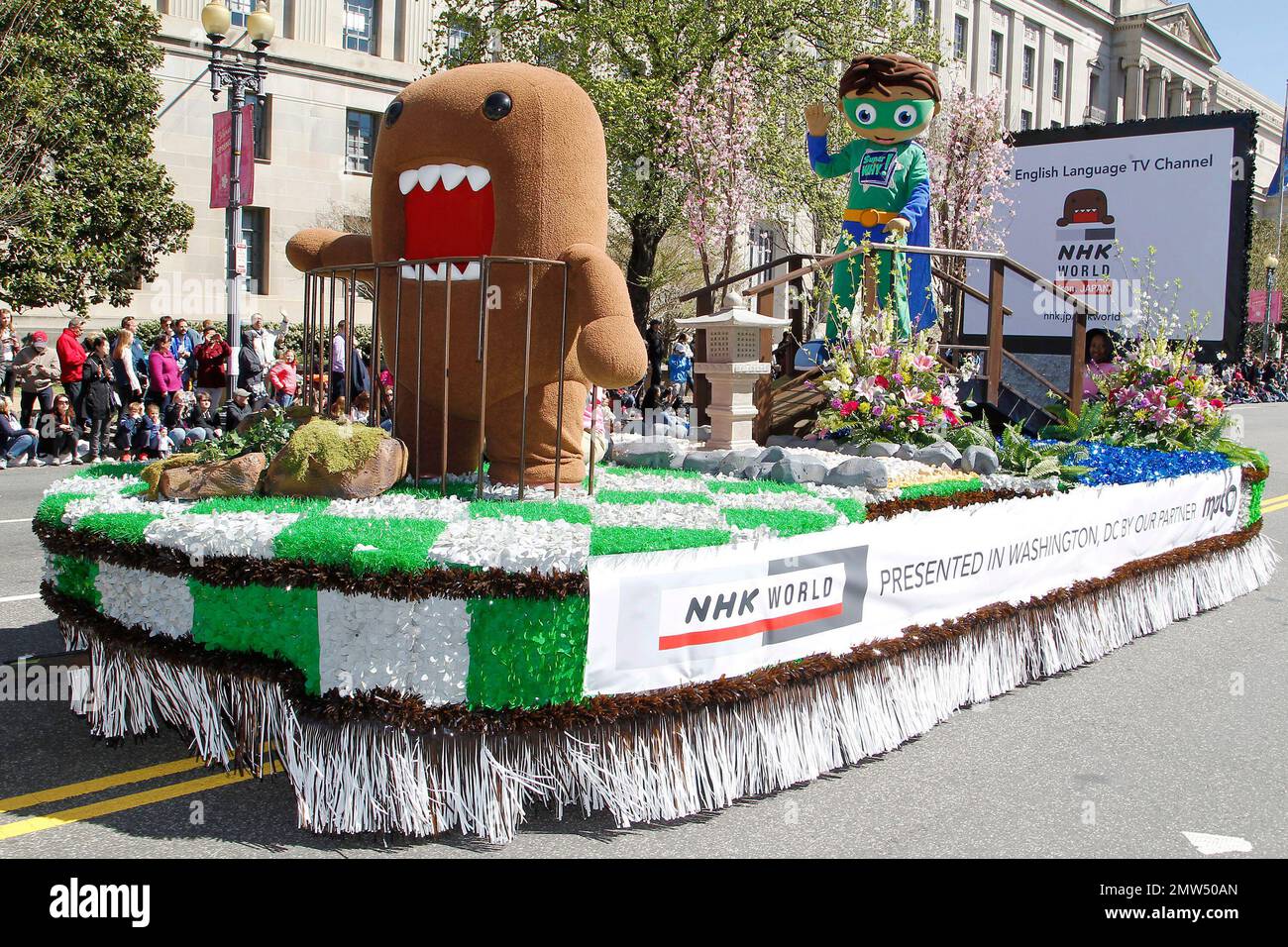 IMAGE DISTRIBUTED FOR NHK WORLD - NHK WORLD TV's mascot Domo, left, and ...