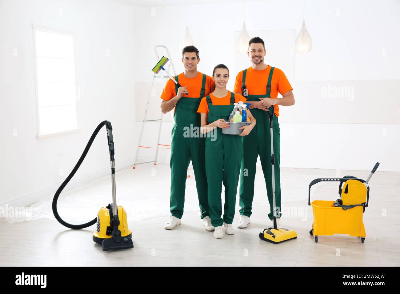 Team professional janitors supplies hi-res stock photography and images ...
