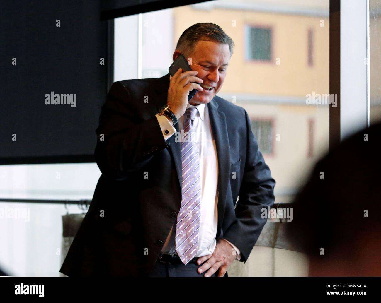 In this photo taken Feb. 9, 2017, Tim Leiweke, head of the Oak View ...