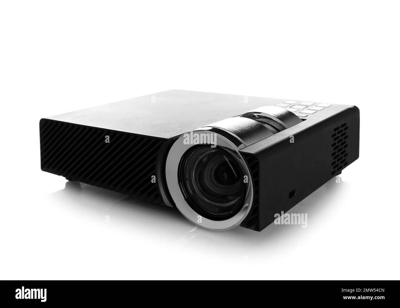 Modern digital video projector isolated on white Stock Photo - Alamy Modern digital video projector isolated on white Stock Photo - Alamy