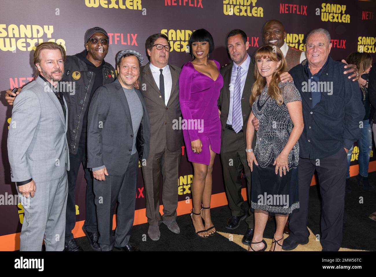 David Spade, from left, Arsenio Hall, Rob Schneider, Jennifer Hudson ...