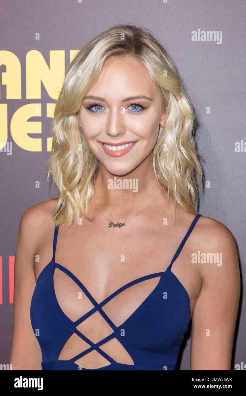 Paige Mobley arrives at the LA Premiere of "Sandy Wexler" at the Arclight Hollywood on Thursday ...