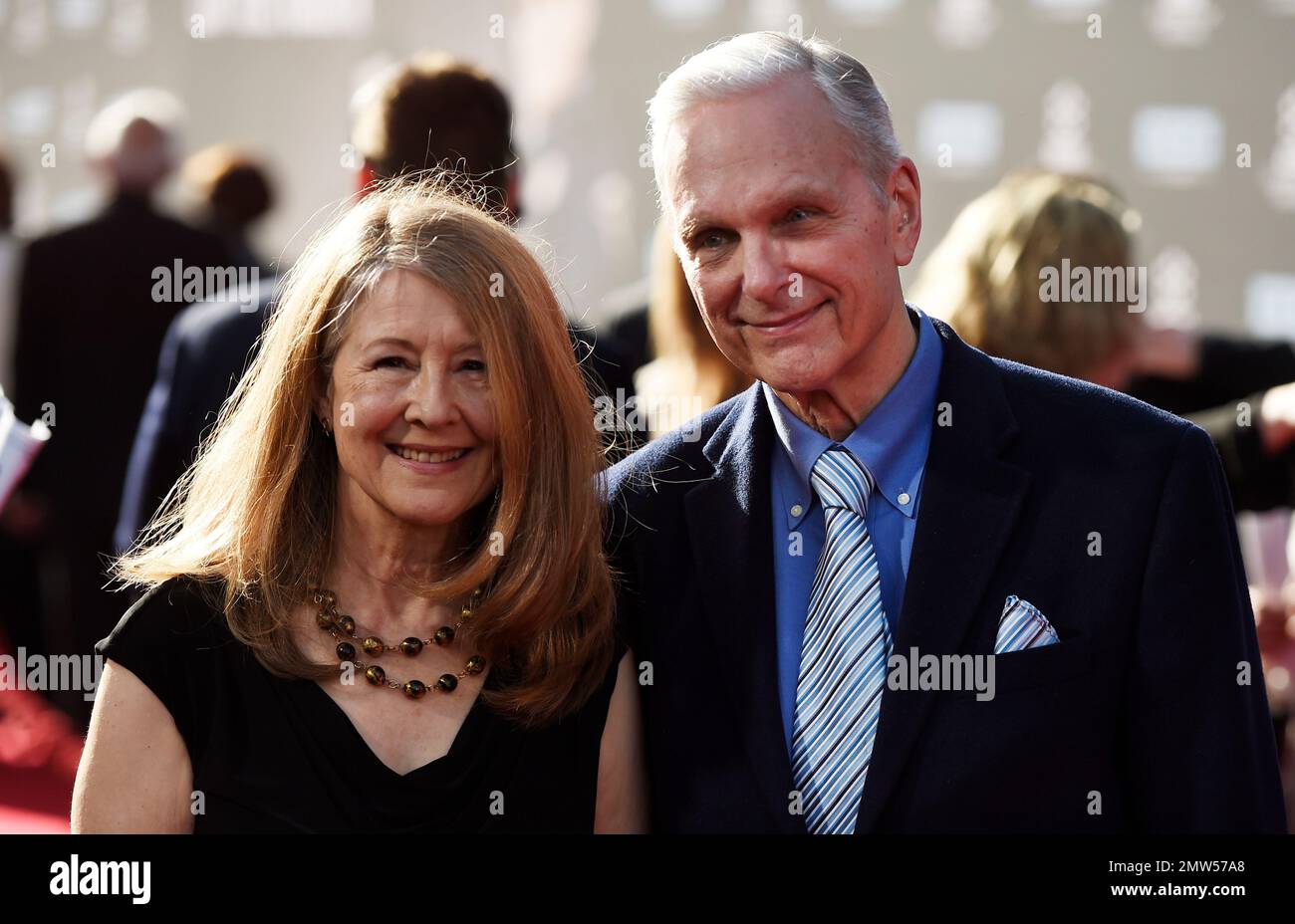 Actor Keir Dullea and his wife Mia Dillon pose together before a 50th ...