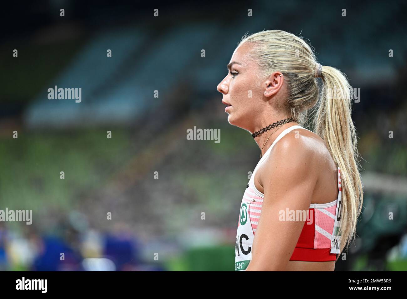Ivona Dadic participating in the 200 meters of the European Athletics ...