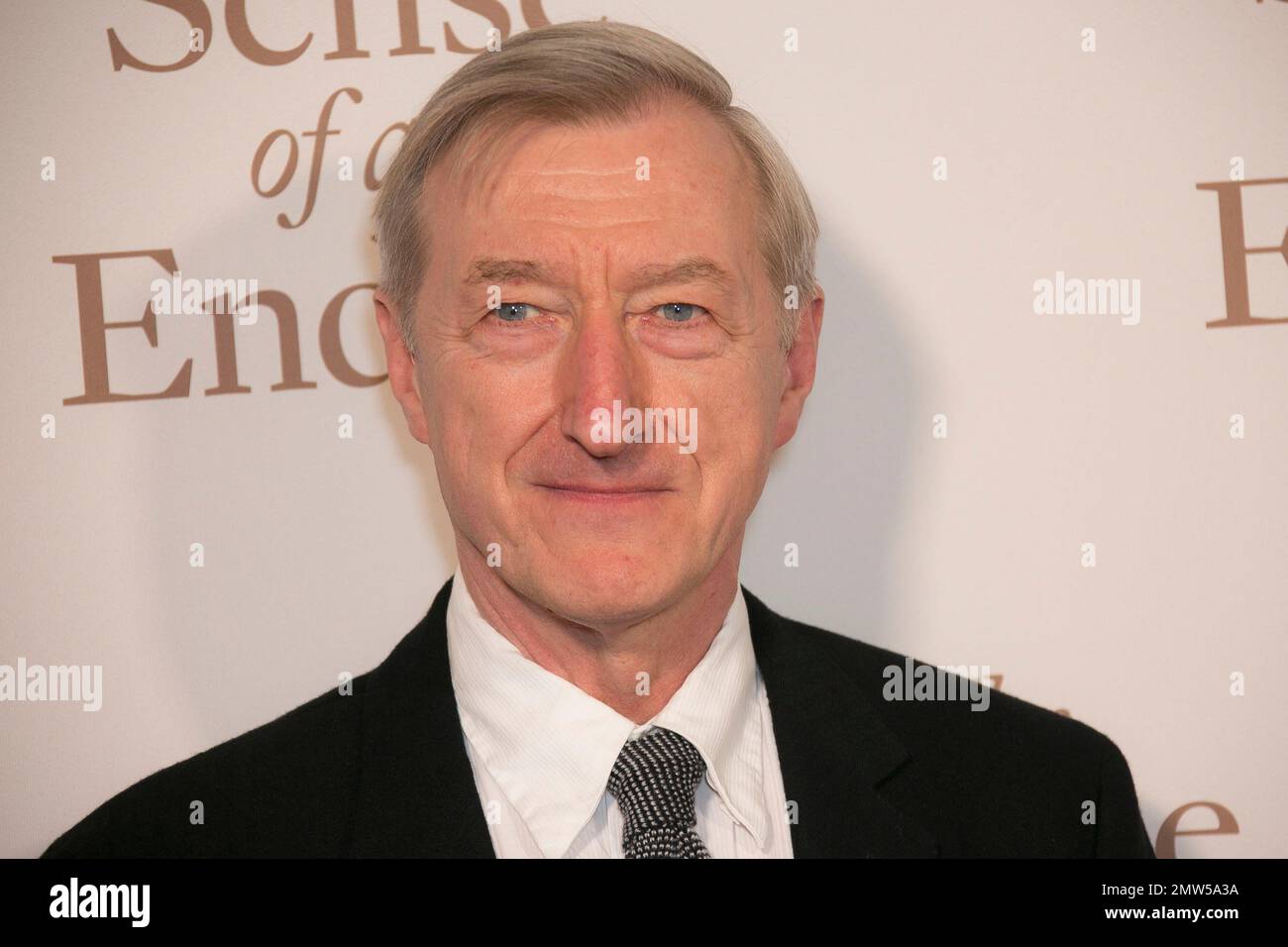 Writer Julian Barnes poses for photographers as he arrives for the UK ...