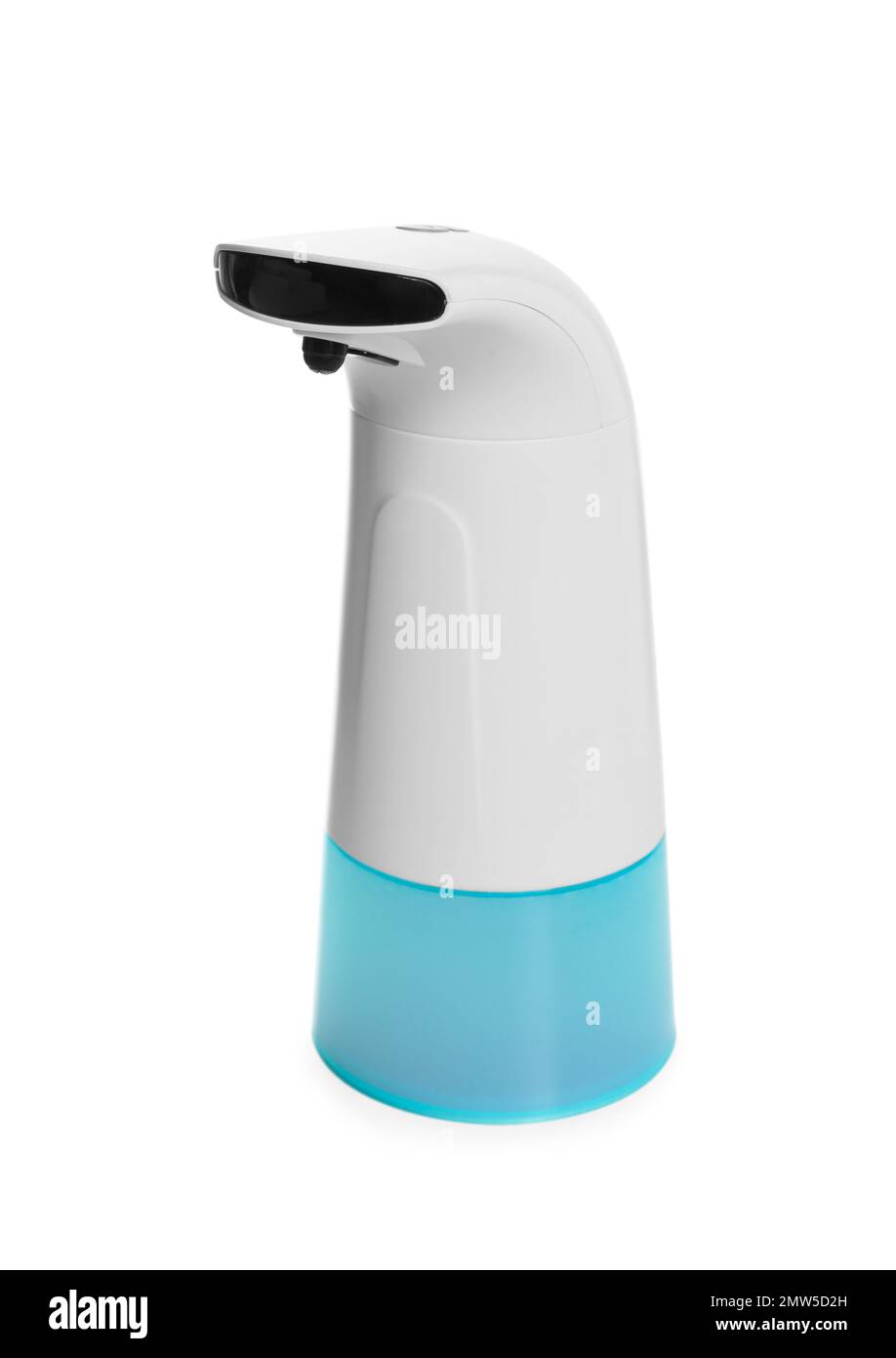 Modern automatic soap dispenser isolated on white Stock Photo - Alamy
