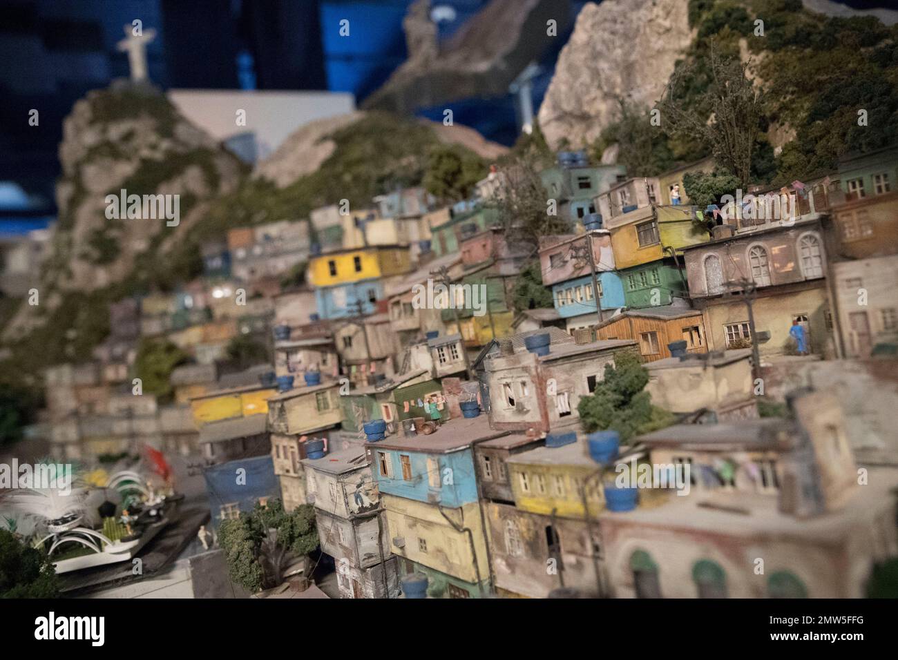 Rio de Janeiro's favelas is depicted in the Latin American section of ...