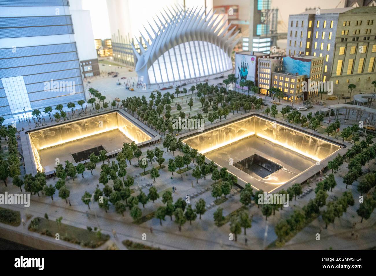 The National September 11 Memorial and the Oculus are depicted in the ...