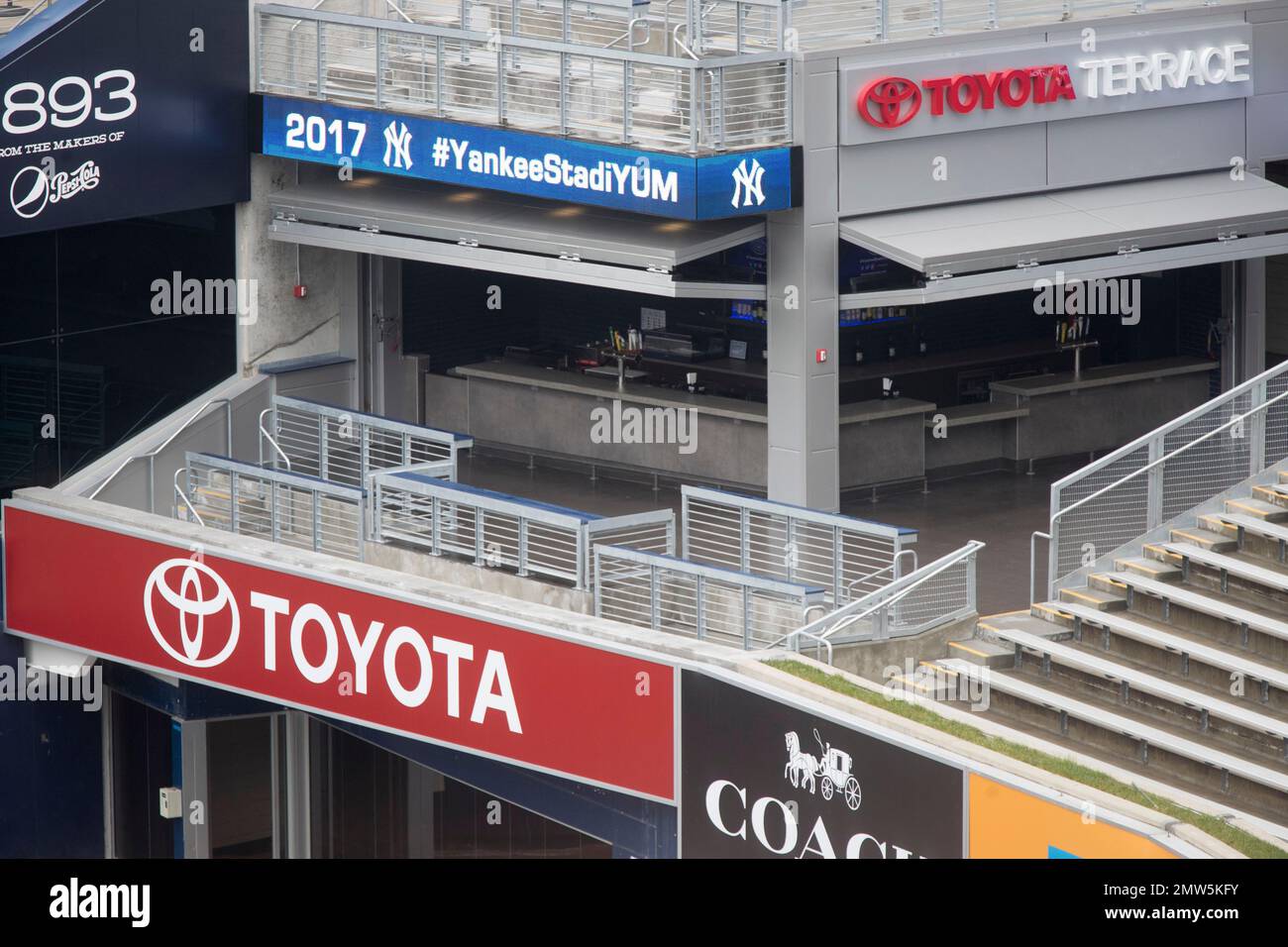 The Toyota Terrace is seen during a media tour of Yankee stadium ...