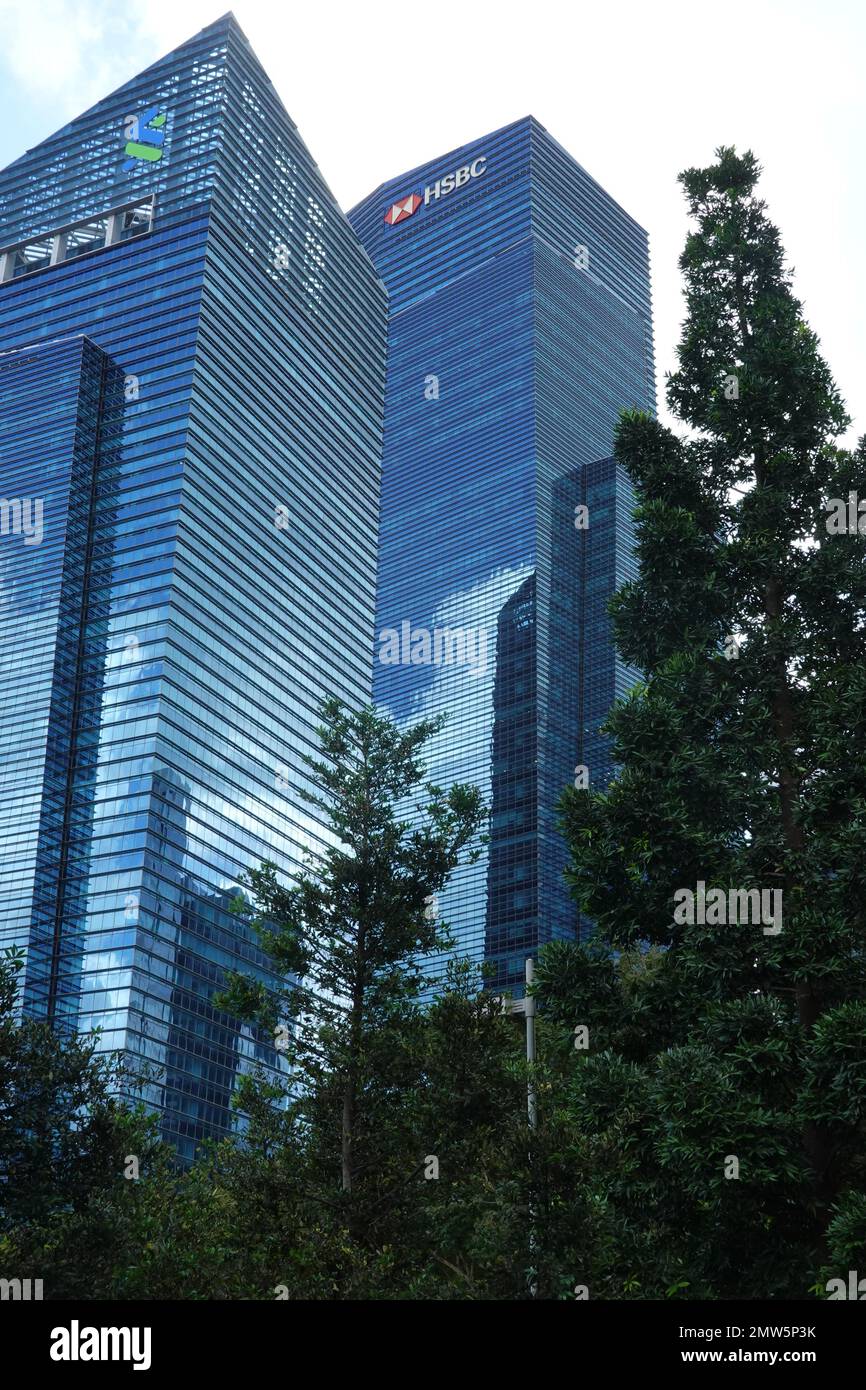 HSBC's new headquarters in Marina Bay Financial Centre, Singapore ...