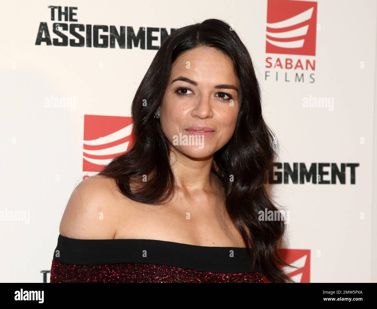 Michelle Rodriguez attends a special screening of "The Assignment" at ...