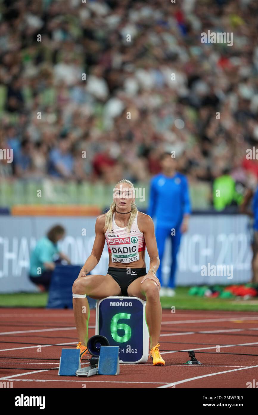 Ivona Dadic participating in the 200 meters of the European Athletics ...