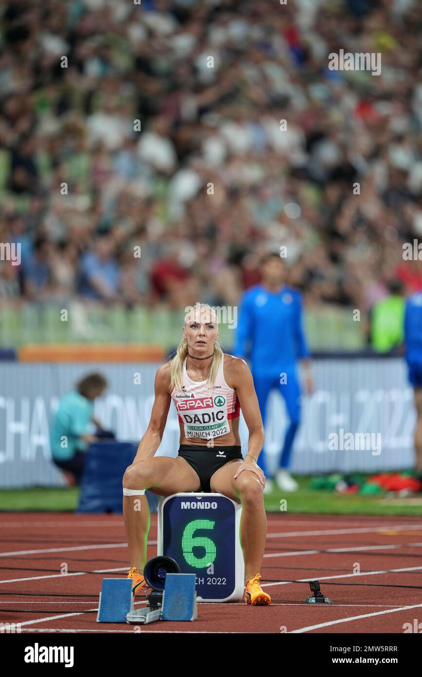 Ivona Dadic participating in the 200 meters of the European Athletics ...