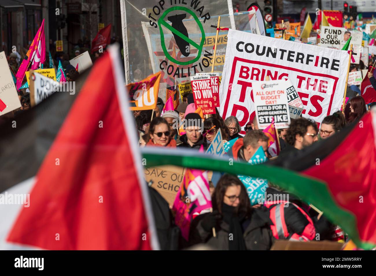 The start of a march by members of the National Education Union (NEU ...