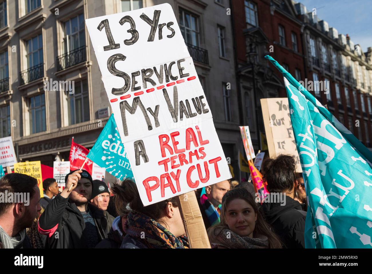 The start of a march by members of the National Education Union (NEU ...