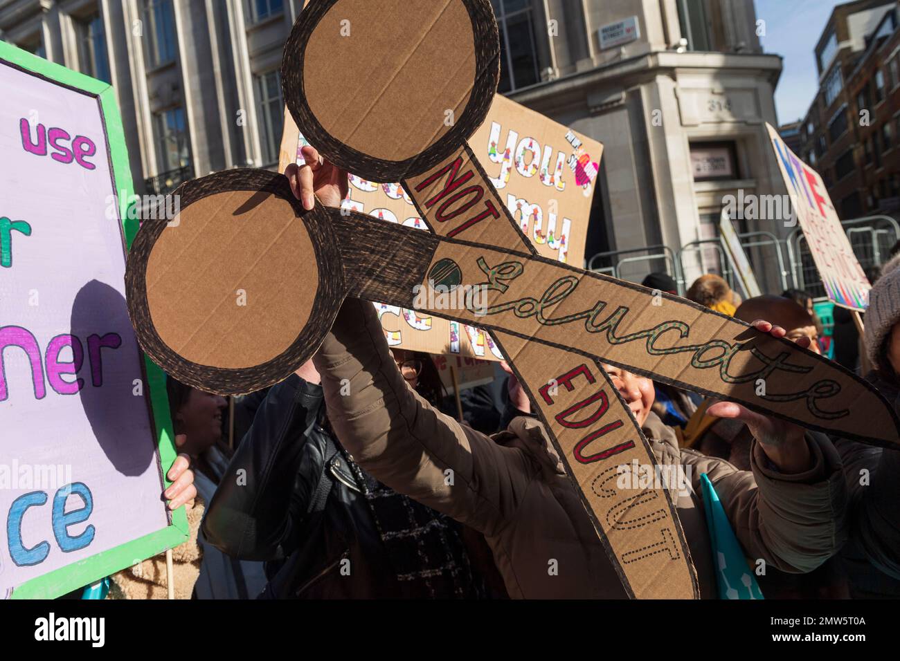 The start of a march by members of the National Education Union (NEU ...