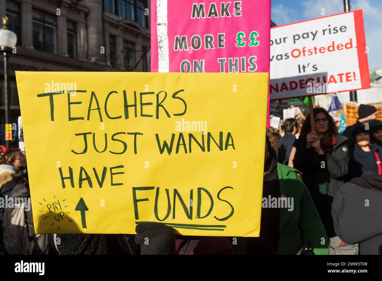 The start of a march by members of the National Education Union (NEU ...