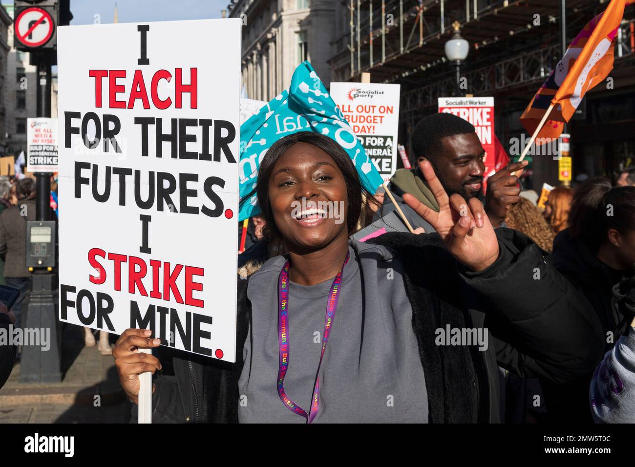 The start of a march by members of the National Education Union (NEU ...