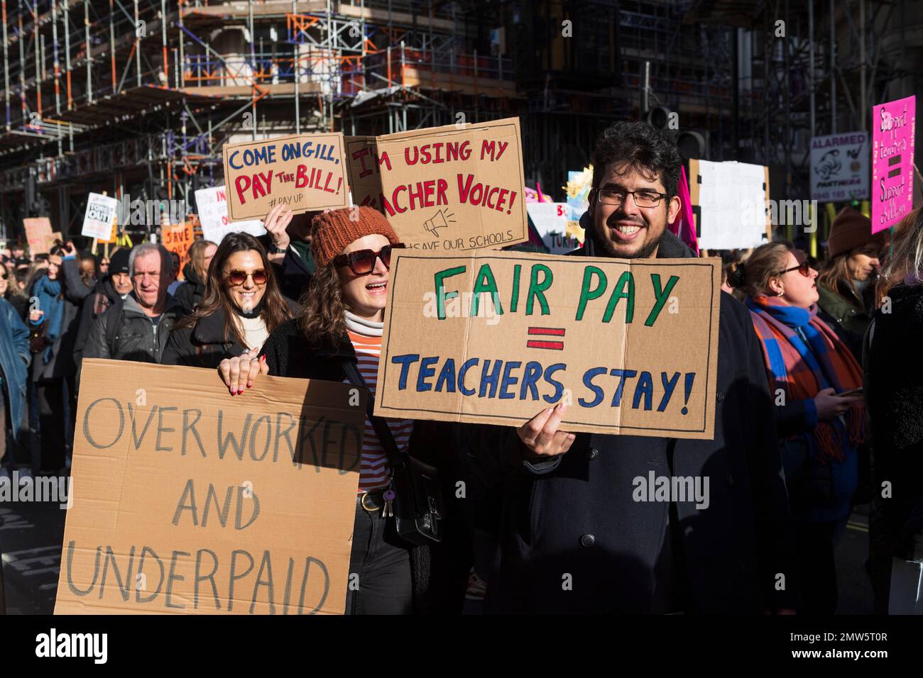 The start of a march by members of the National Education Union (NEU ...