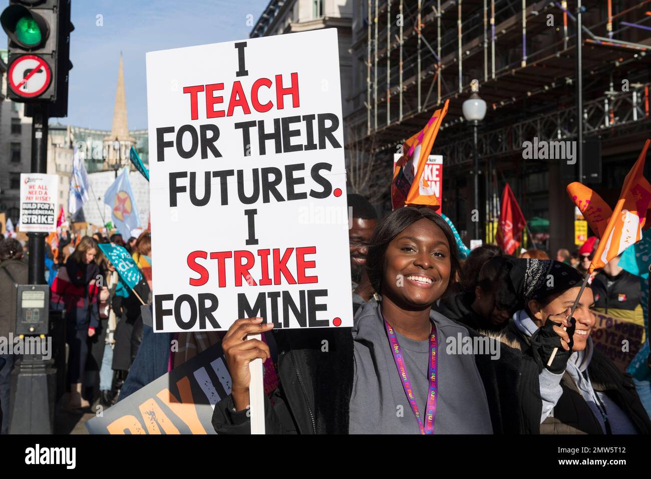 The start of a march by members of the National Education Union (NEU ...