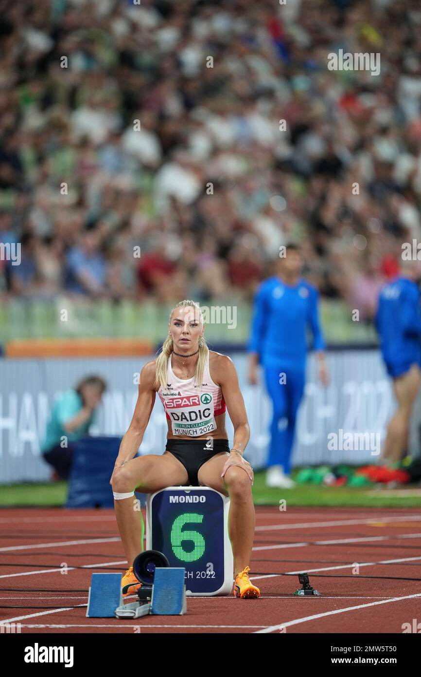 Ivona Dadic participating in the 200 meters of the European Athletics ...