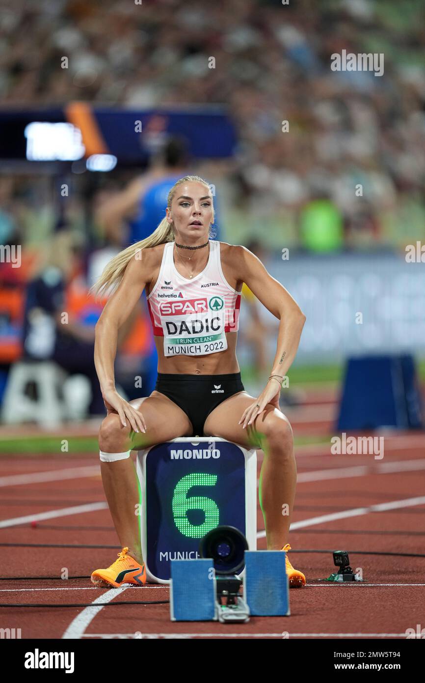 Ivona Dadic participating in the 200 meters of the European Athletics ...