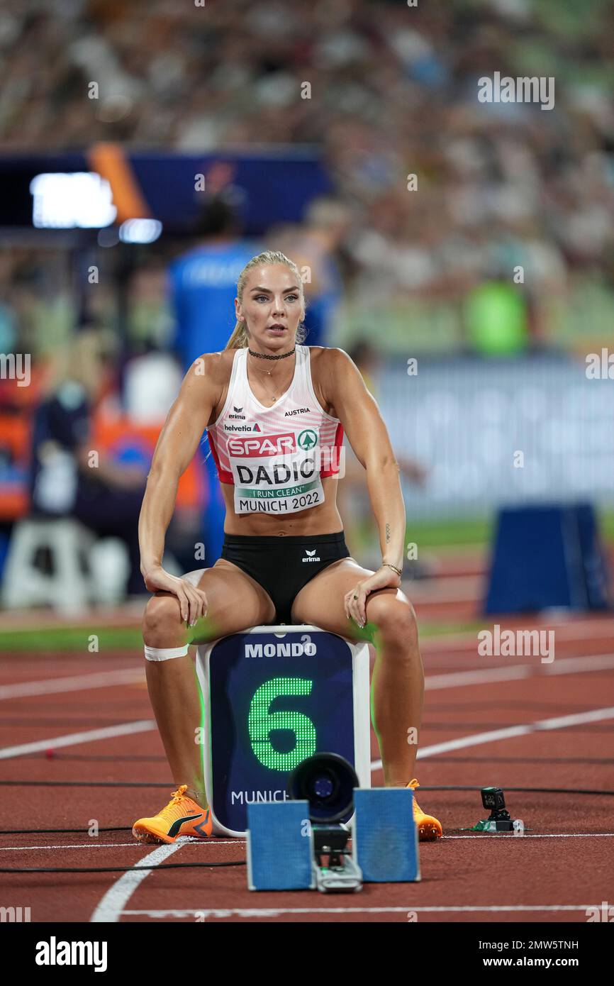 Ivona Dadic participating in the 200 meters of the European Athletics ...