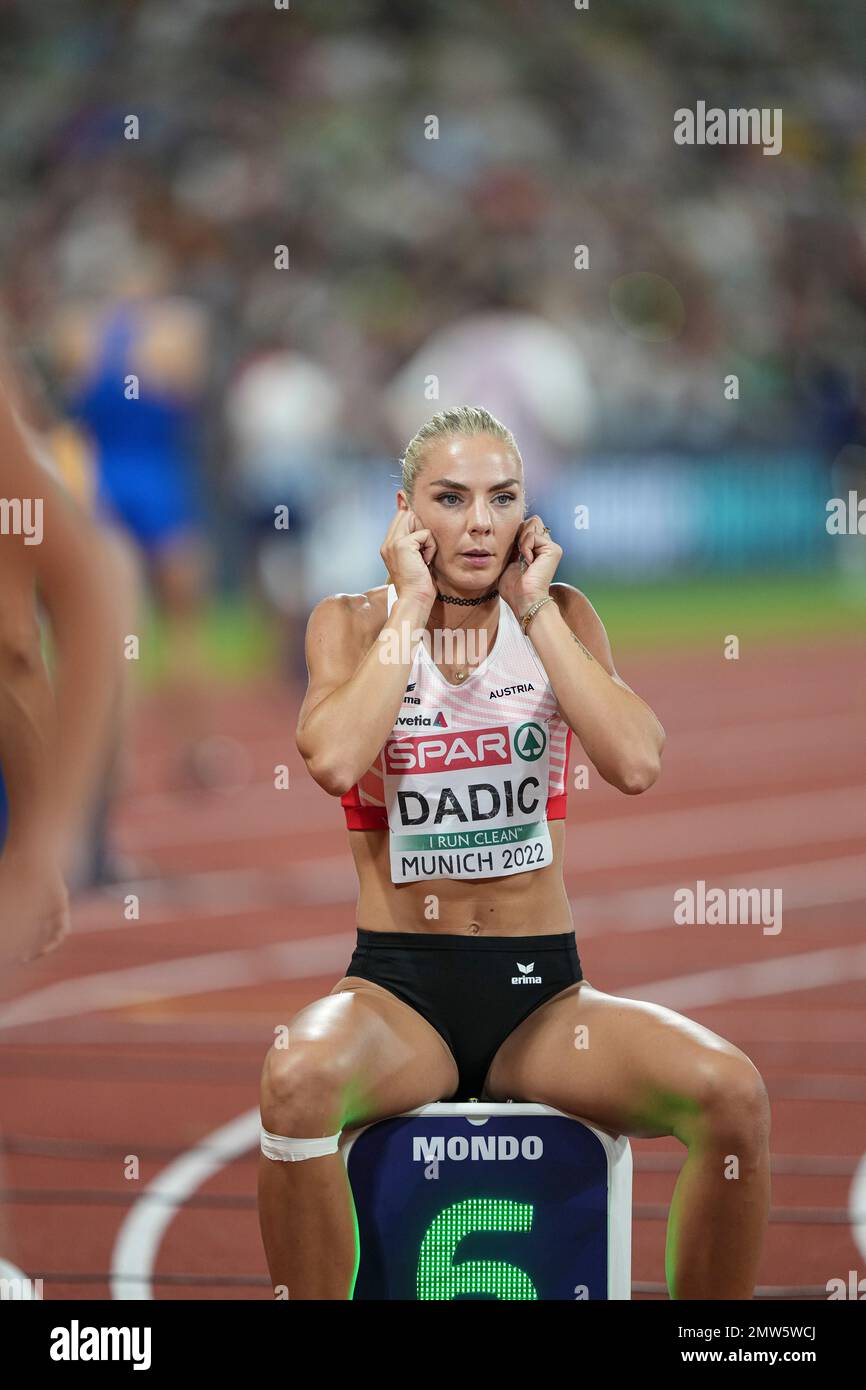 Ivona Dadic participating in the 200 meters of the European Athletics ...