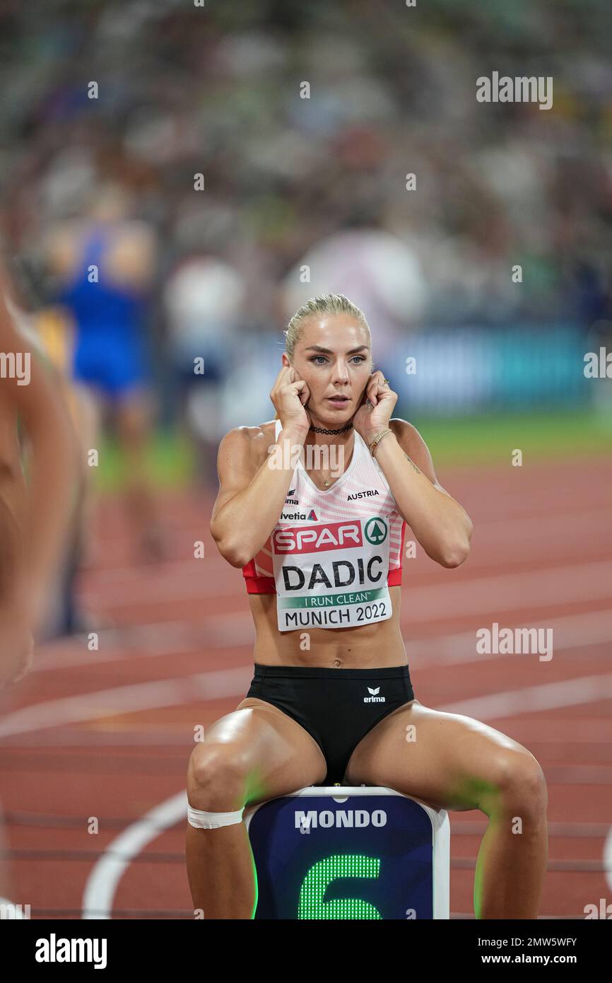 Ivona Dadic participating in the 200 meters of the European Athletics ...