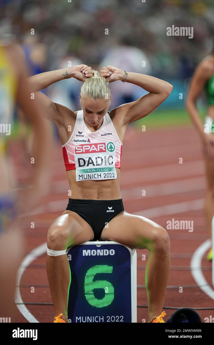 Ivona Dadic participating in the 200 meters of the European Athletics ...