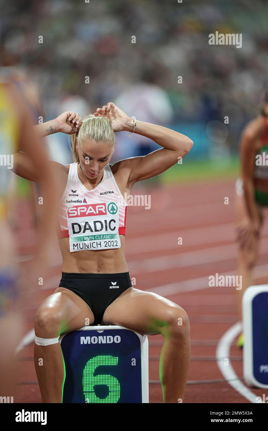 Ivona Dadic participating in the 200 meters of the European Athletics ...
