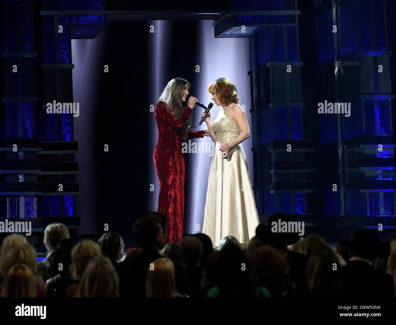 Lauren Daigle, left, and Reba McEntire perform "Back to God" at the ...