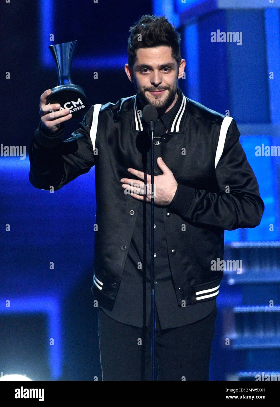Thomas Rhett Accepts The Award For Male Vocalist Of The Year At The