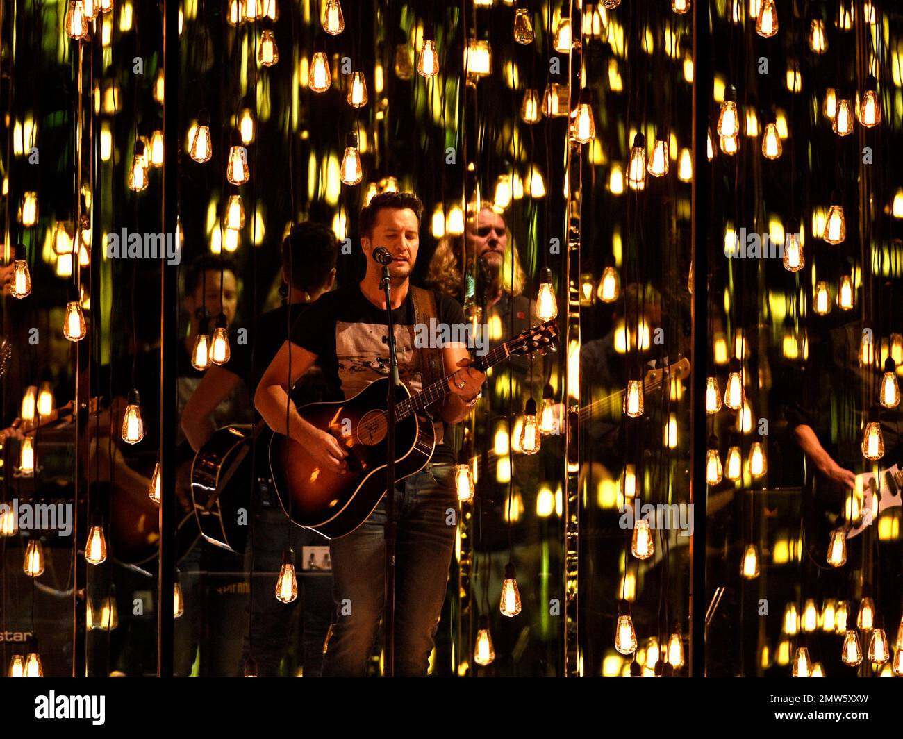 Luke Bryan performs "Fast" at the 52nd annual Academy of Country Music ...