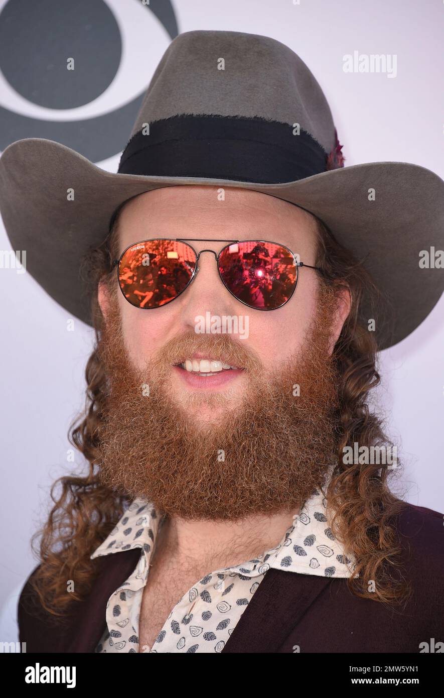 John Osborne, of Brothers Osborne, arrives at the 52nd annual Academy ...