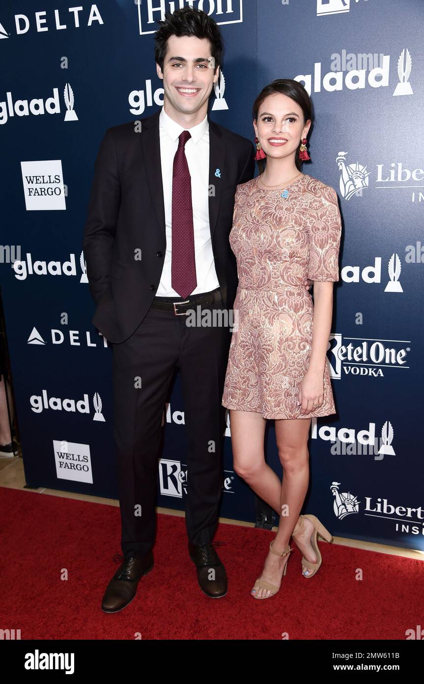 Matthew Daddario attends the 28th Annual GLAAD Media Awards at the ...