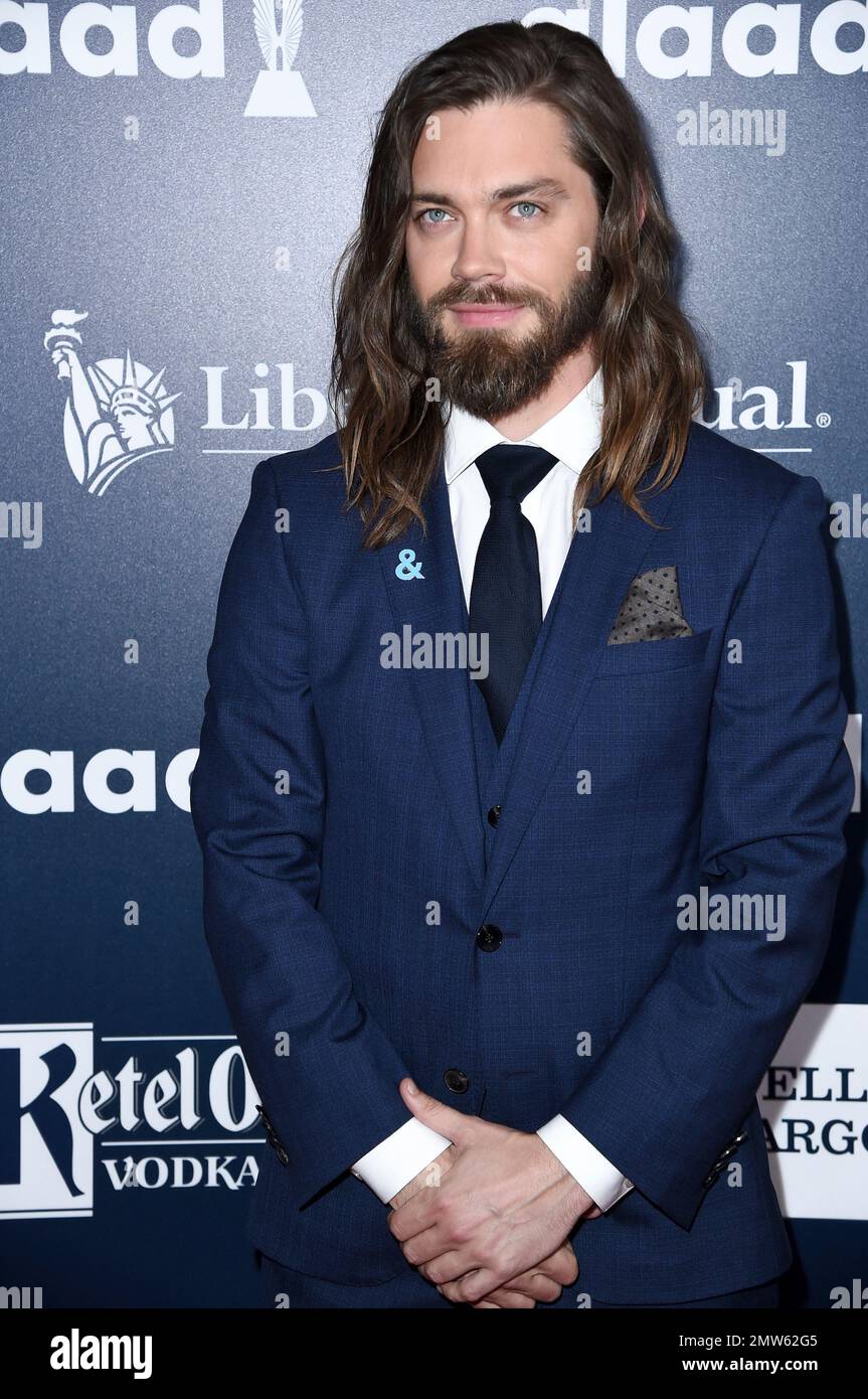 Tom Payne attends the 28th Annual GLAAD Media Awards at the Beverly ...