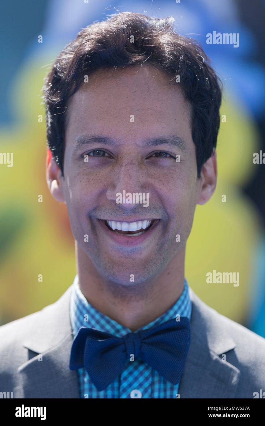 Danny Pudi arrives at the World Premiere of "Smurfs: The Lost Village ...