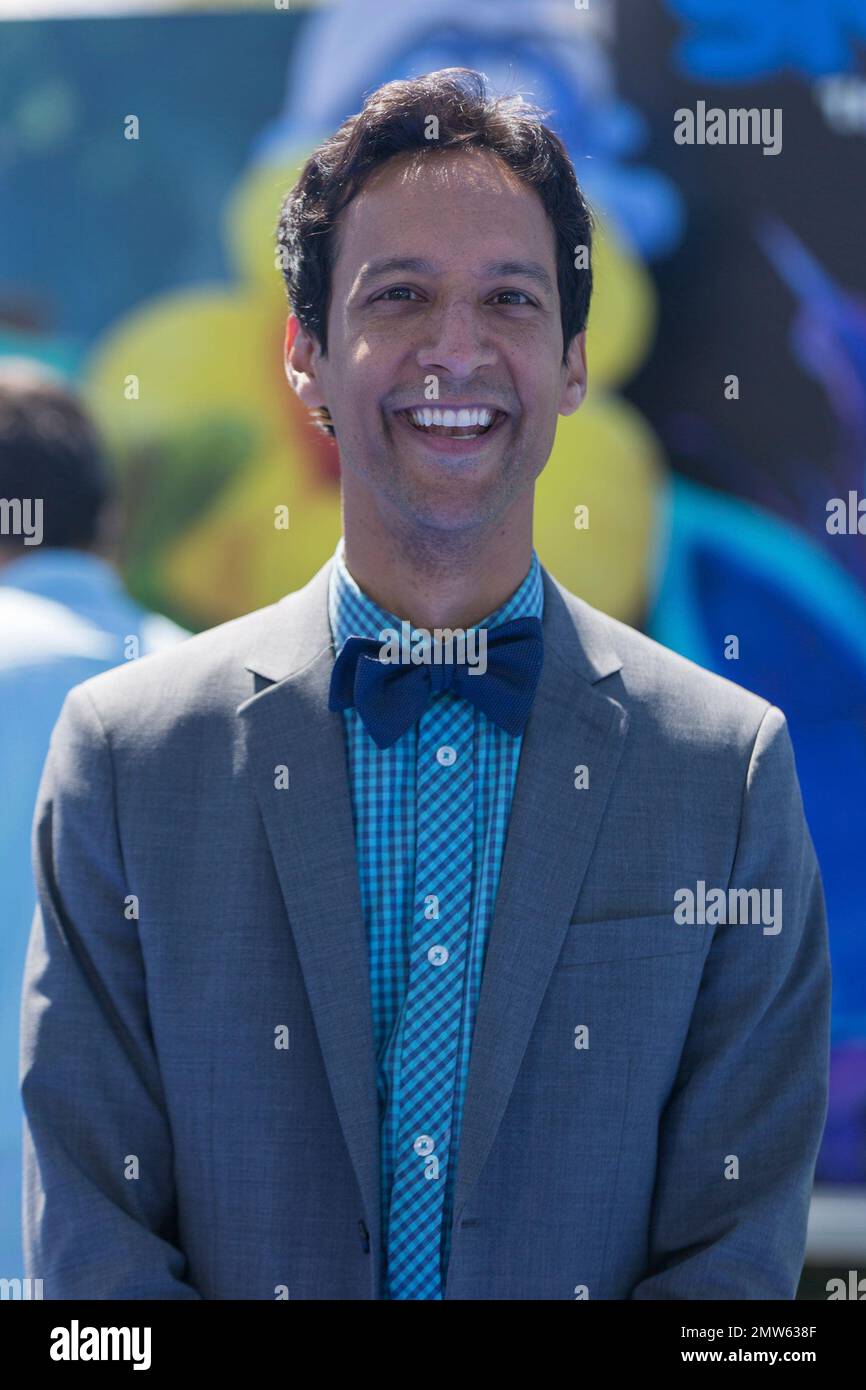 Danny Pudi arrives at the World Premiere of "Smurfs: The Lost Village ...