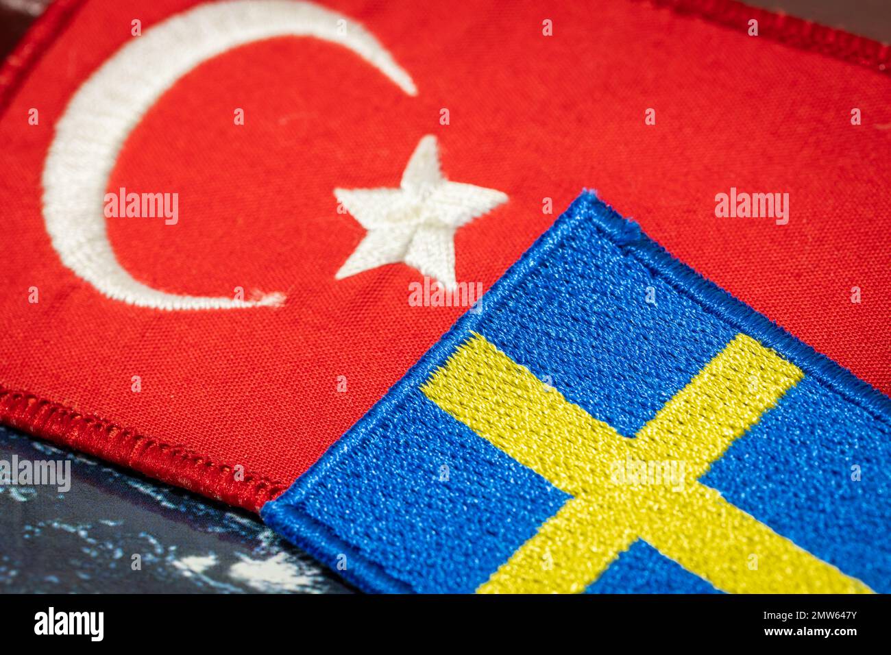 Flags of Turkey and Sweden, Conflict of both countries over the Kurds ...