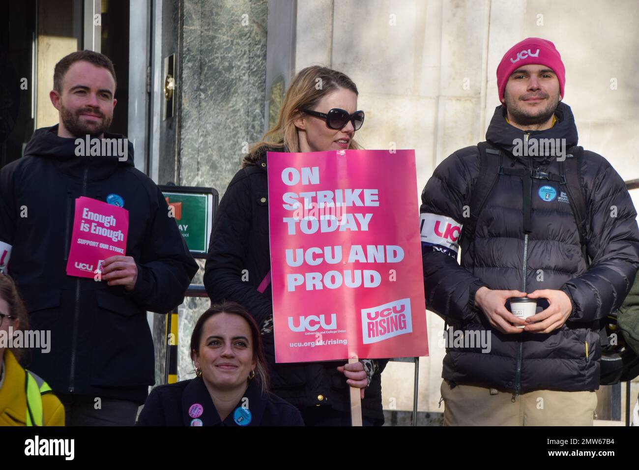Train strike picket london hi-res stock photography and images - Alamy