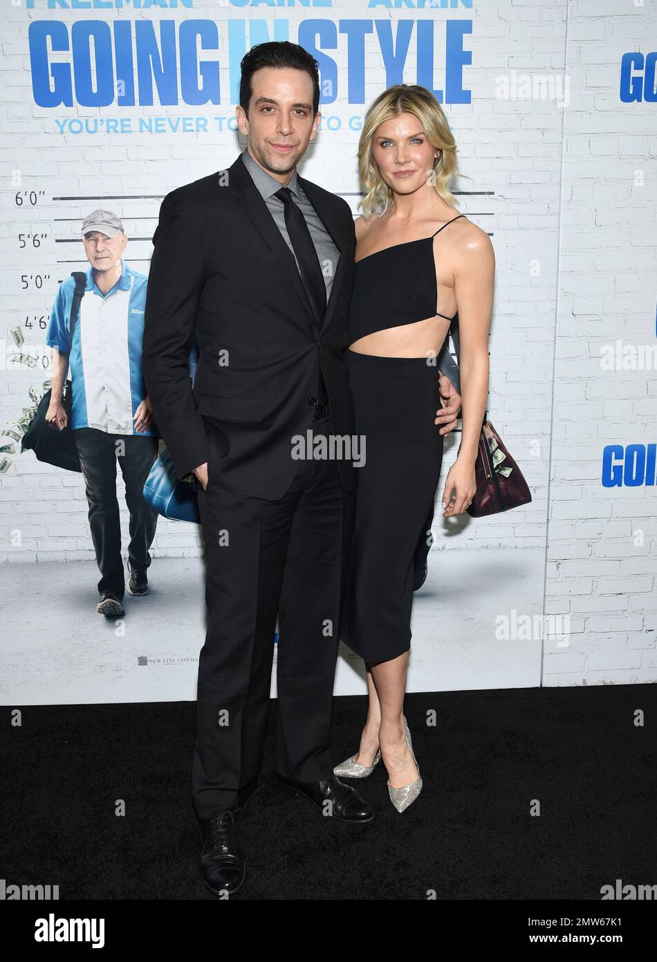 Nick Cordero and guest attend the world premiere of "Going in Style" at ...