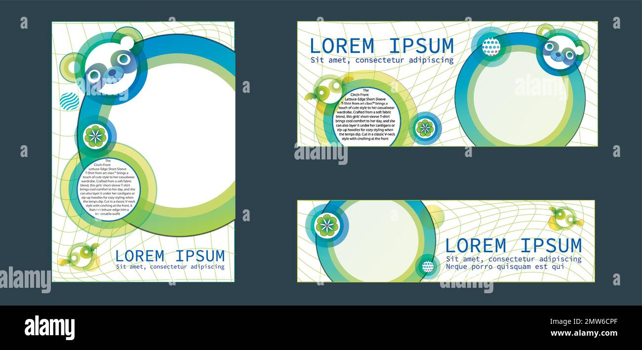 circle Template for poster, banner, social media. Vector design Stock ...