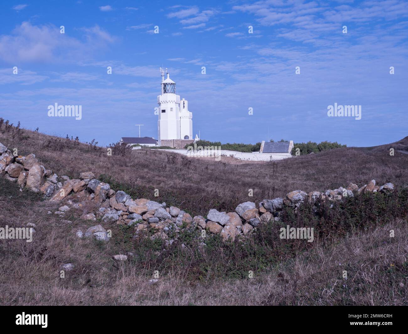 St Catherine St Catherine's Lighthouse, Isle of Wight a curved curving ...