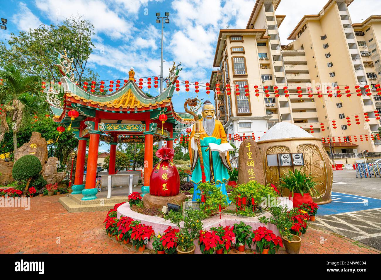Kuala Lumpur, Malaysia - January 2023: statue of Chinese god of ...