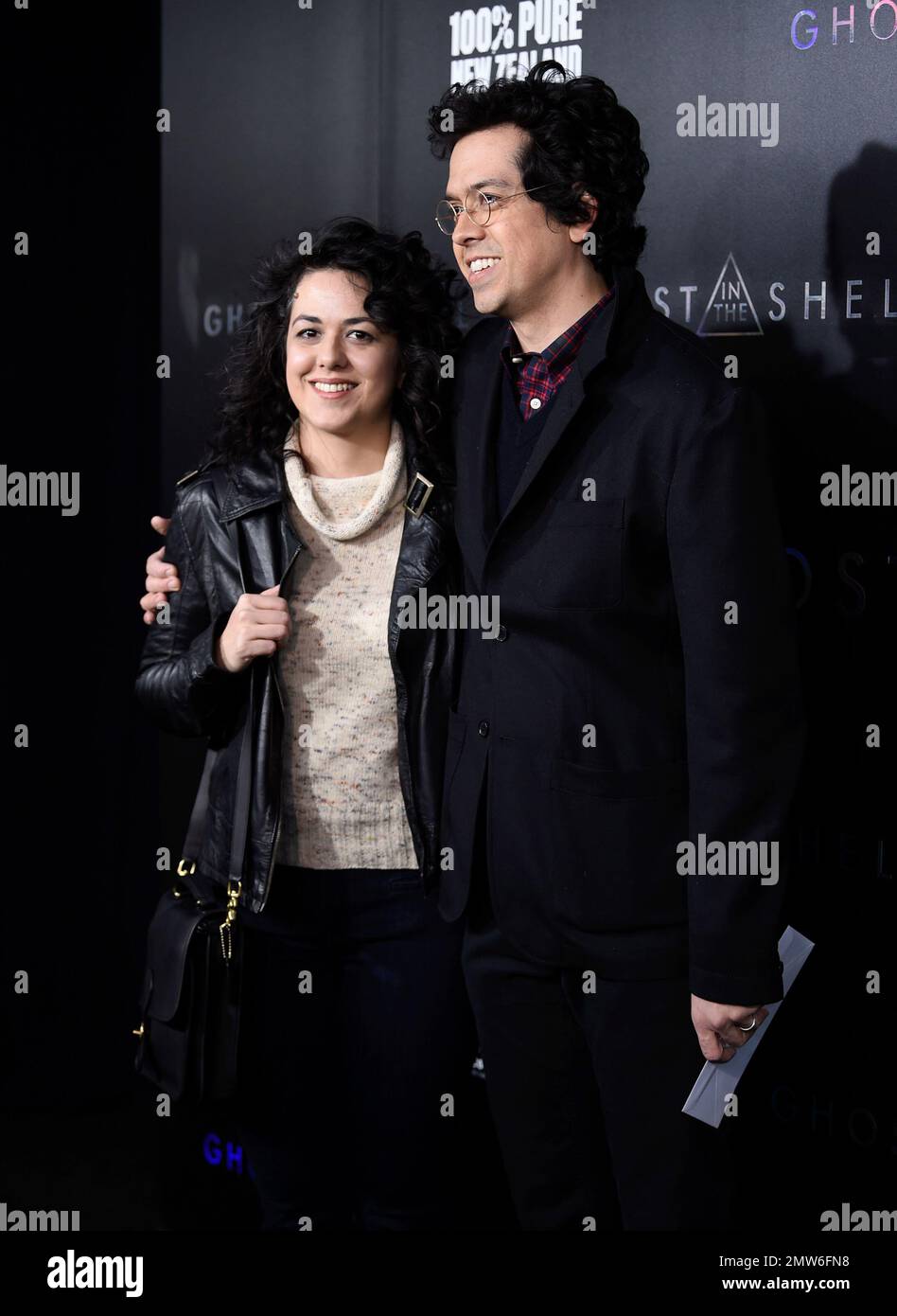 Geoffrey Arend and his sister attend the premiere of "Ghost in the ...
